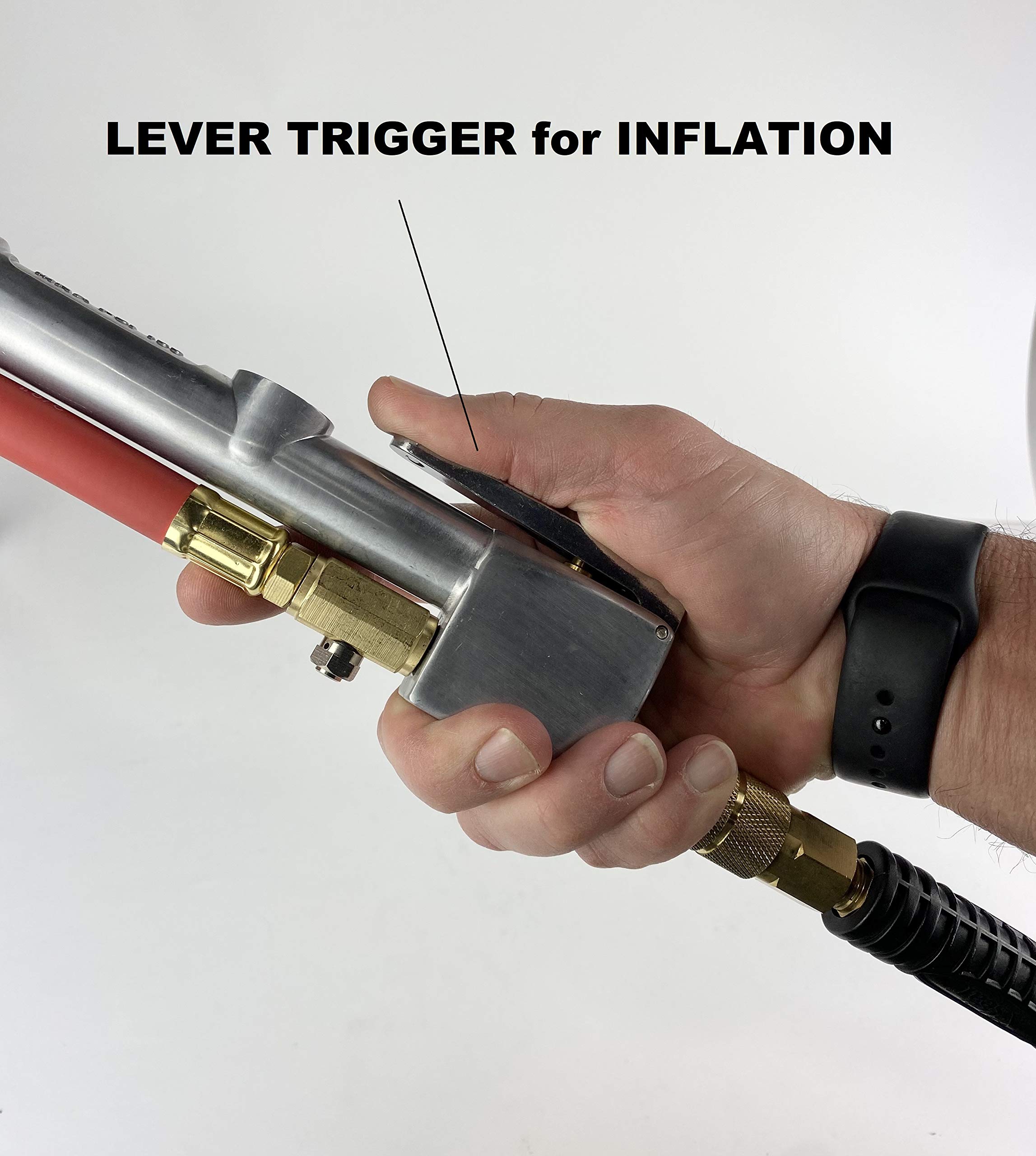 Primefit XC5000 Pro Tire Inflator and Deflator with Dual Chuck and Built in Magnified Gauge