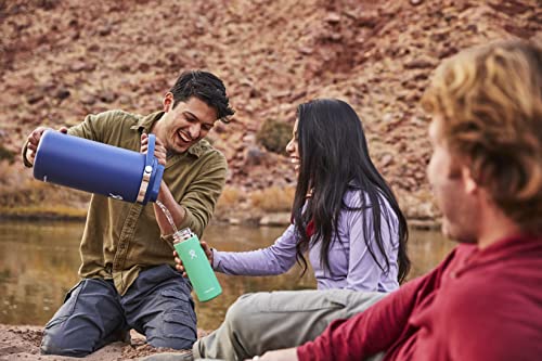 Hydro Flask 128 oz. Oasis Water Jug Stainless Steel, Reusable, Vacuum Insulated Leak Proof Cap,Black