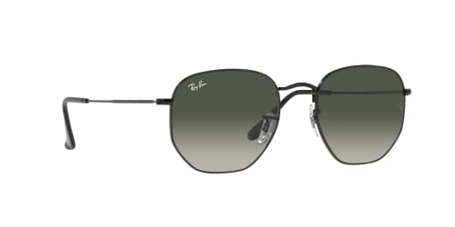 Ray-Ban RB3548 Hexagonal Sunglasses, Black/Grey Gradient, 51 mm