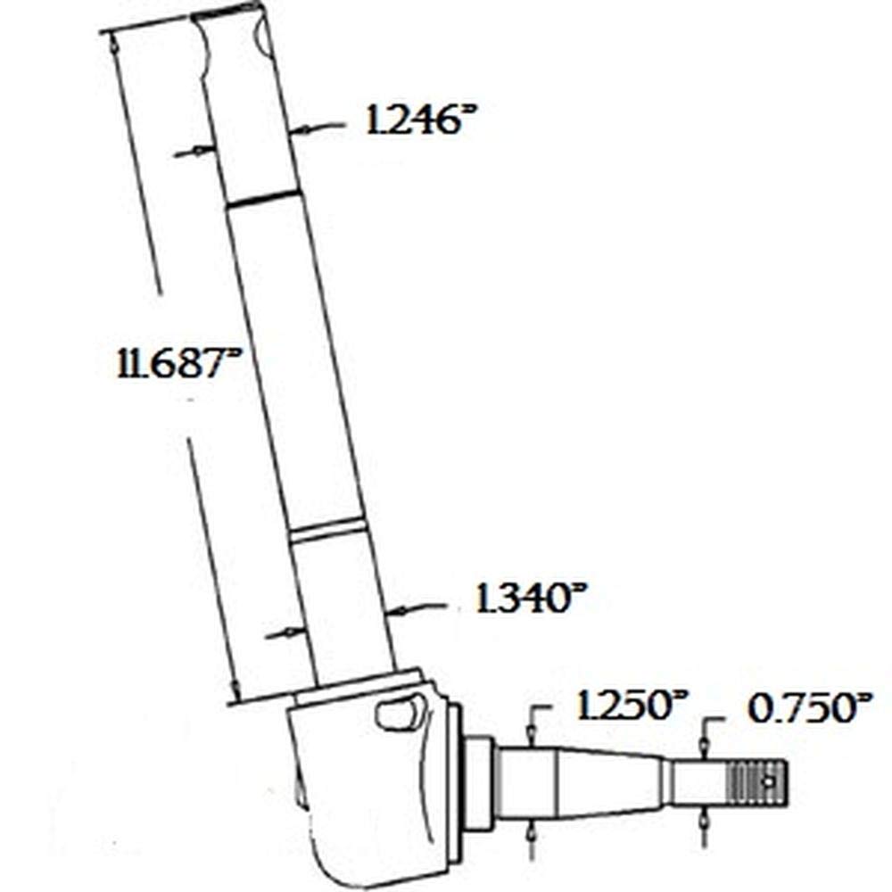 RAParts Right Hand Spindle Fits 2300 2600 3300 3600 3910 4110 4610 C5NN3105V C5NN3105V-A