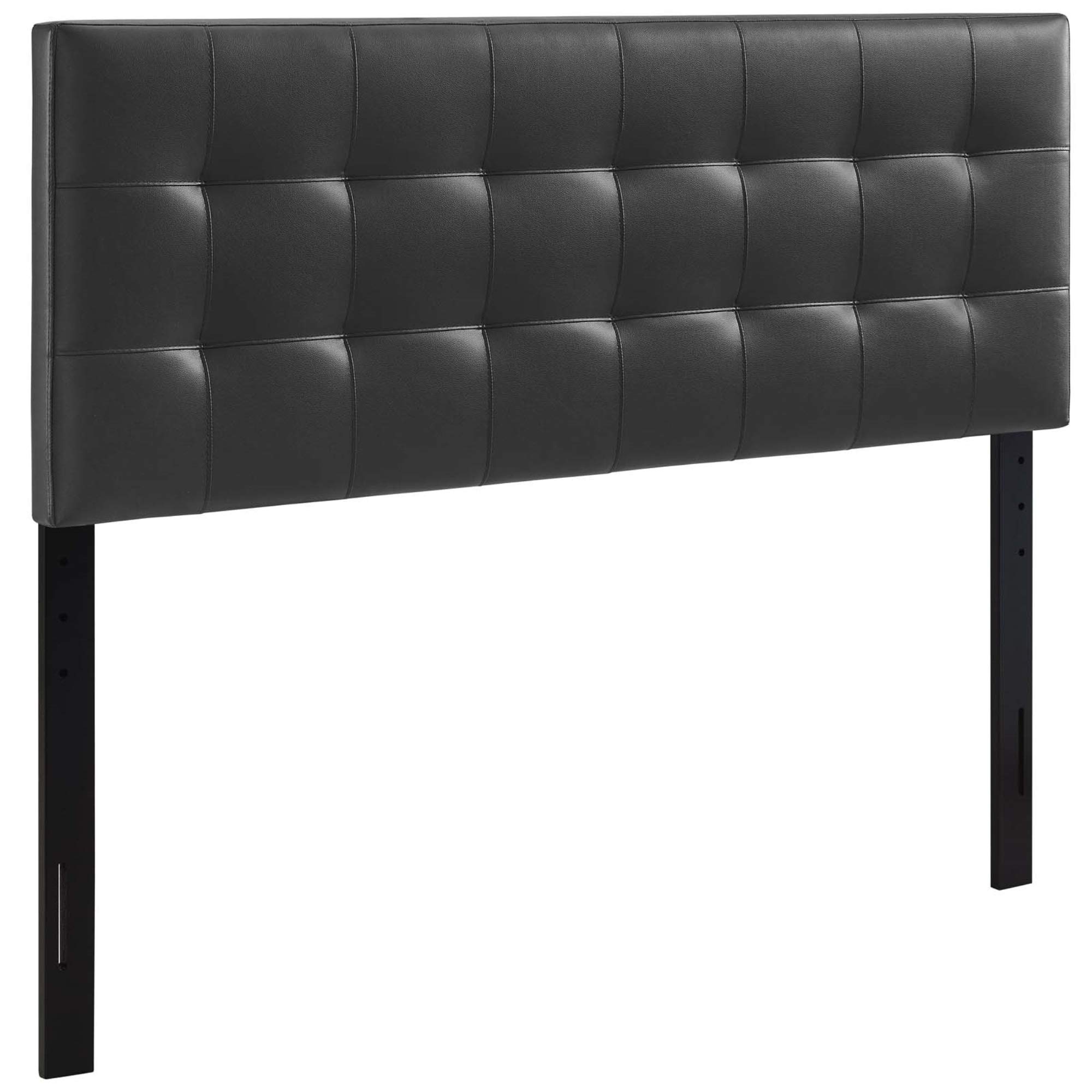 Ergode Lily Full Upholstered Faux Leather Tufted Headboard - Sophisticated and Durable for Contemporary Bedrooms
