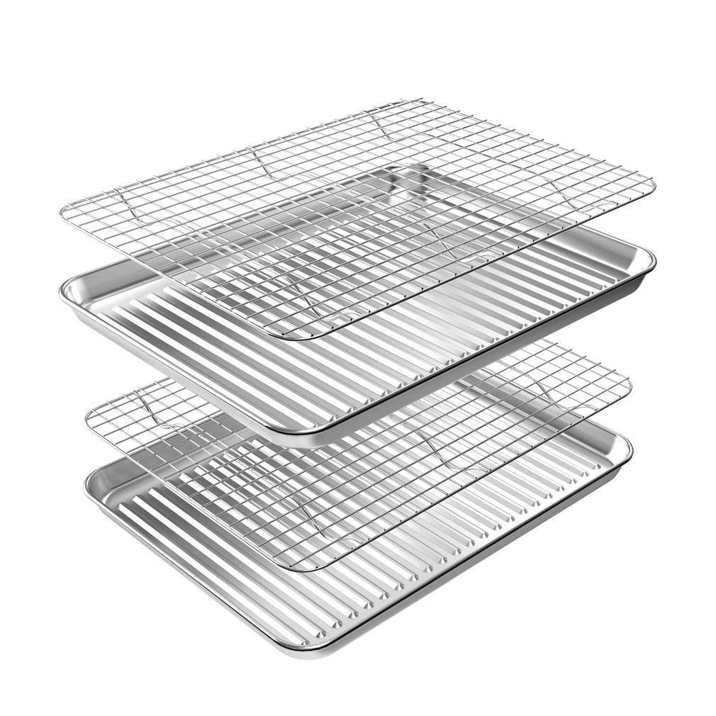 Jelly Roll Sheet Pan Set + Mixing Bowls Set Black