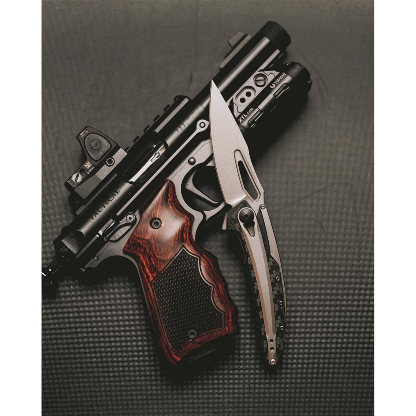 Zero Tolerance Original 0990, CPM 20CV Spear Point Pocket Knife, 3.25-in. Blade, Manual KVT Ball Bearings Opening, Inset Liner Lock (0990), Multicolor, Cotton Jersey