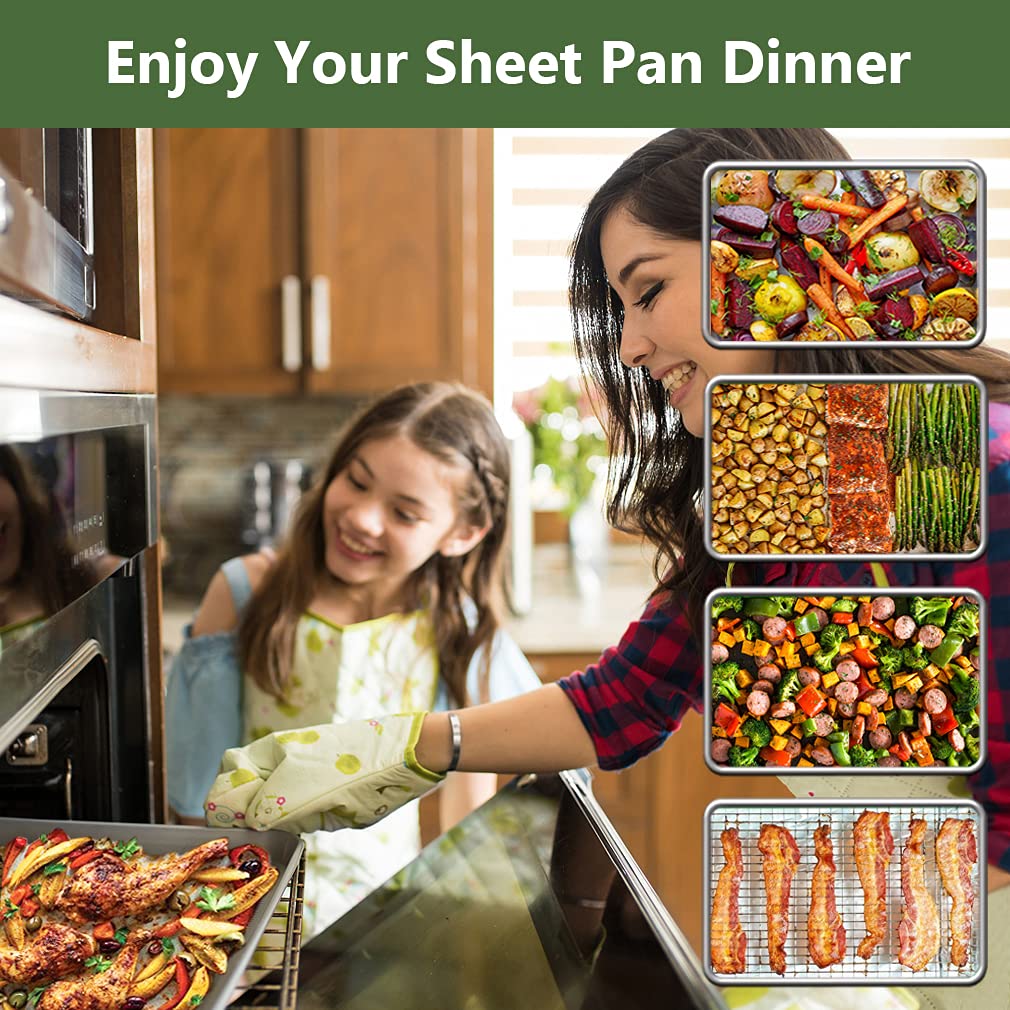 Jelly Roll Sheet Pan Set + Mixing Bowls Set Black