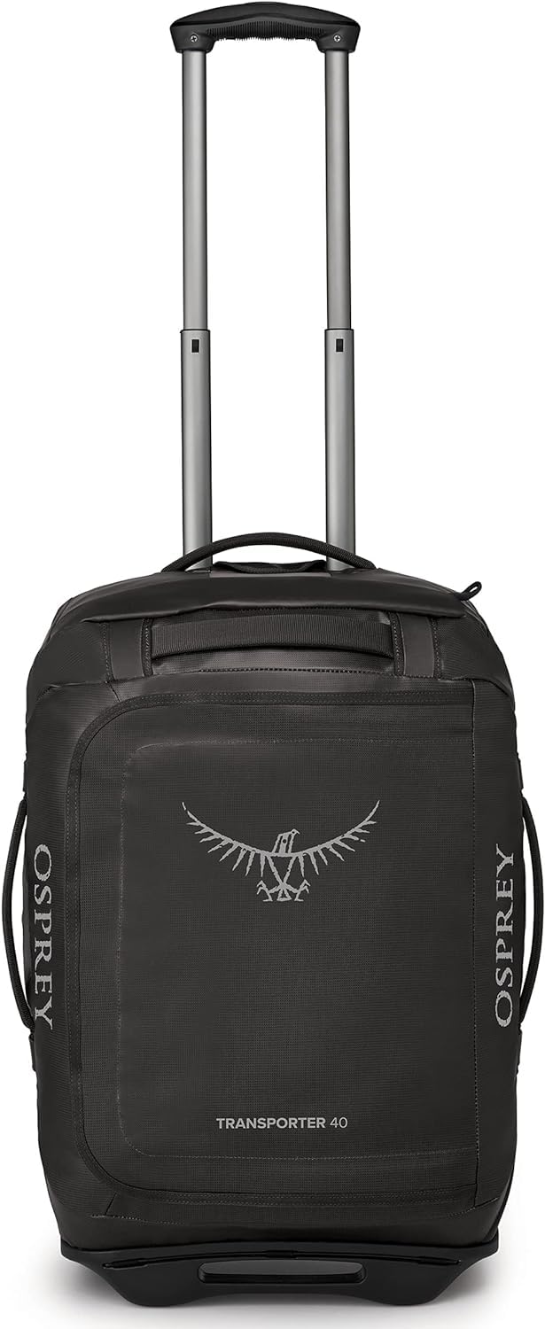 Osprey Transporter 40L Wheeled Travel Duffel Bag, Black