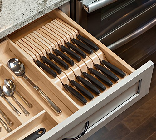 The Wave Knife Block Drawer Insert, Holds 15 Knives