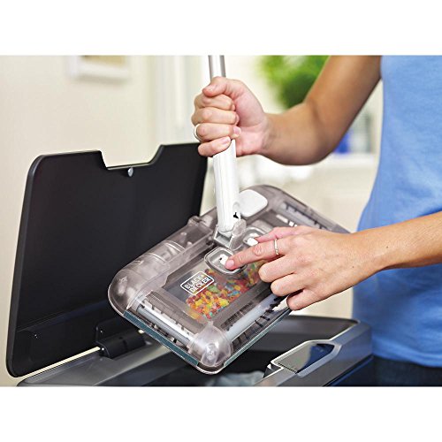 BLACK+DECKER Floor Sweeper, 50 Minutes Runtime, Powder White (HFS115J10)