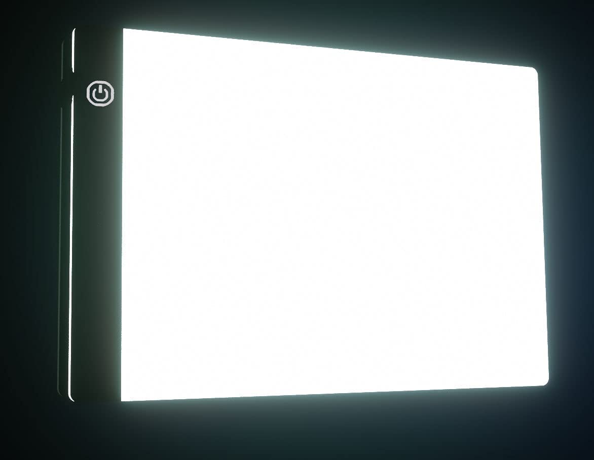Portable A4 Tracing LED Board Light Box, Ultra-Thin Dimmable USB Cable Powered Artcraft Trace Light Pad Copy Boxes for Artists Tattoo Drawing, Sketching Tracer, Animation, X-ray