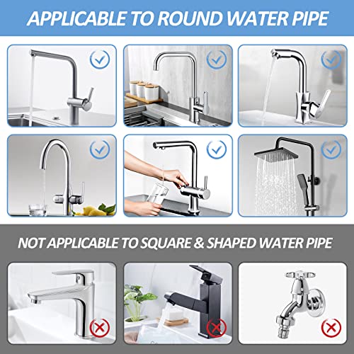 TOOLF Sponge Holder Kitchen Sink Caddy, Aluminum Over Faucet Rack with Brush Holder and 2 Hooks, Hanging Sink Organizer for Scrubbers, Dishwand, Dish Cloth, Soap, Sink Stopper on Kitchen, Bathroom
