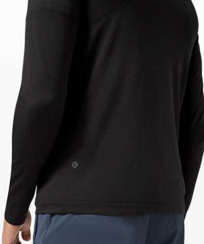 Lululemon Athletica Mens Metal Vent Tech 12 Zip Long Sleeve Shirt (Black, XL)