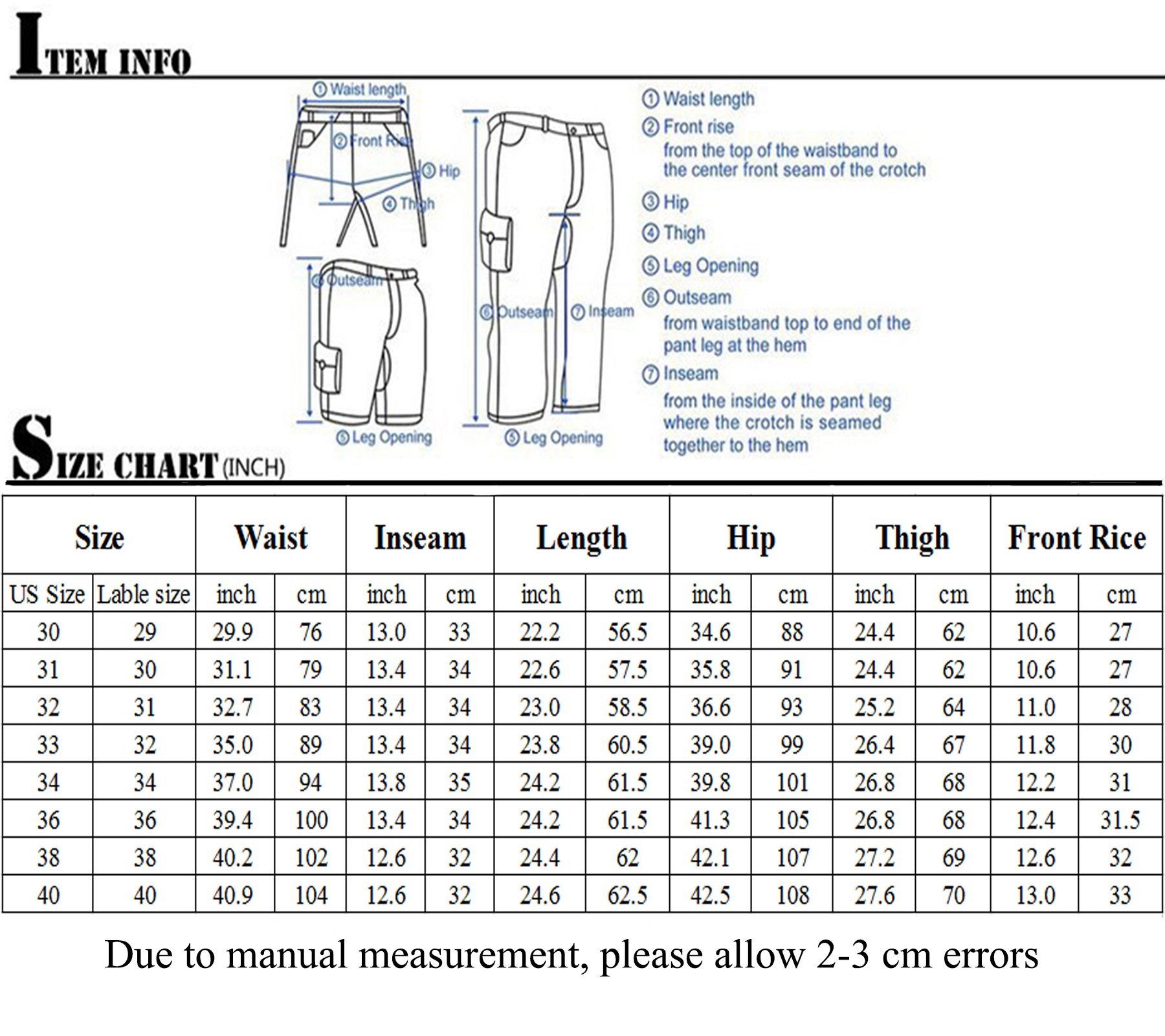 HODZAIW Mens Camo Cargo Shorts Cotton Loose Fit Outdoor Cargo Shorts Lightweight
