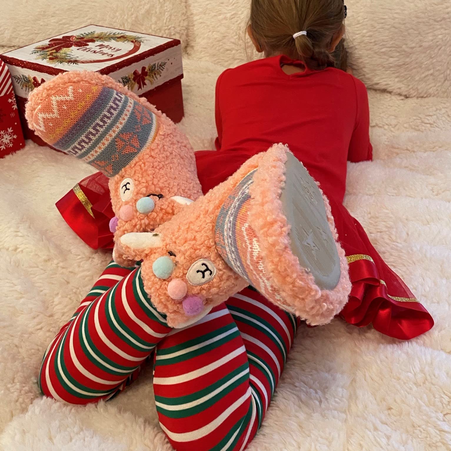 Totes Bootie Slippers, Childrens Llama, US 1-13 Unisex Little Kid