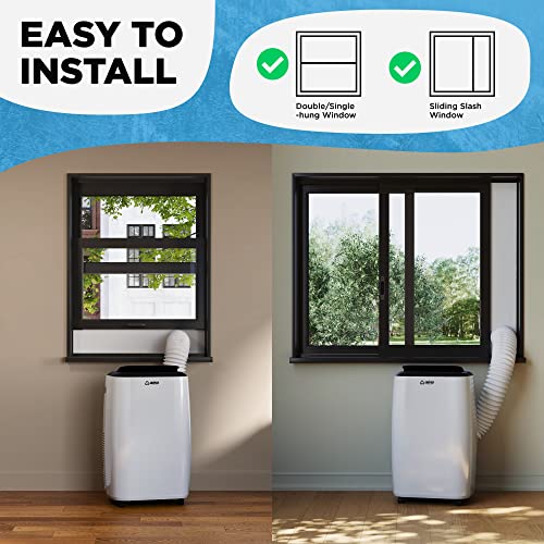 Portable Air Conditioners 8,000 BTU AIRO COMFORT, AC Unit Floor Standing with Remote Control & DYI Installation Kit