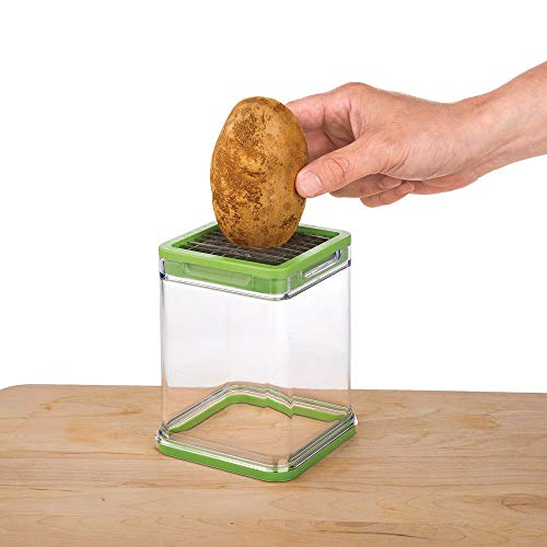 Progressive International Tower Fry Cutter, 1, White/Green
