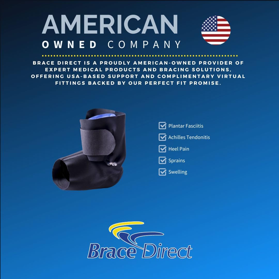 Brace Direct Plantar Fasciitis and Achilles Tendonitis Relief Daytime Air Pressure Foot Brace Strap - Support for Mild and Moderate Foot Pain Relief