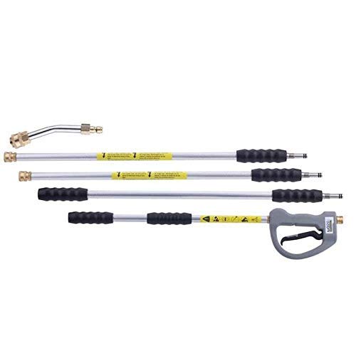 Professional Grade Pressure Washer Extension Spray Gun Wand Extends Up to 9 Feet Long