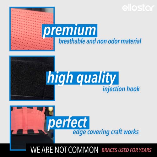 ellostar Women's Waist Trainer: Sweat Band for Belly Fat, Tummy Control, Back Support, Workout Shapewear, Weight Loss Aid Large, Pink