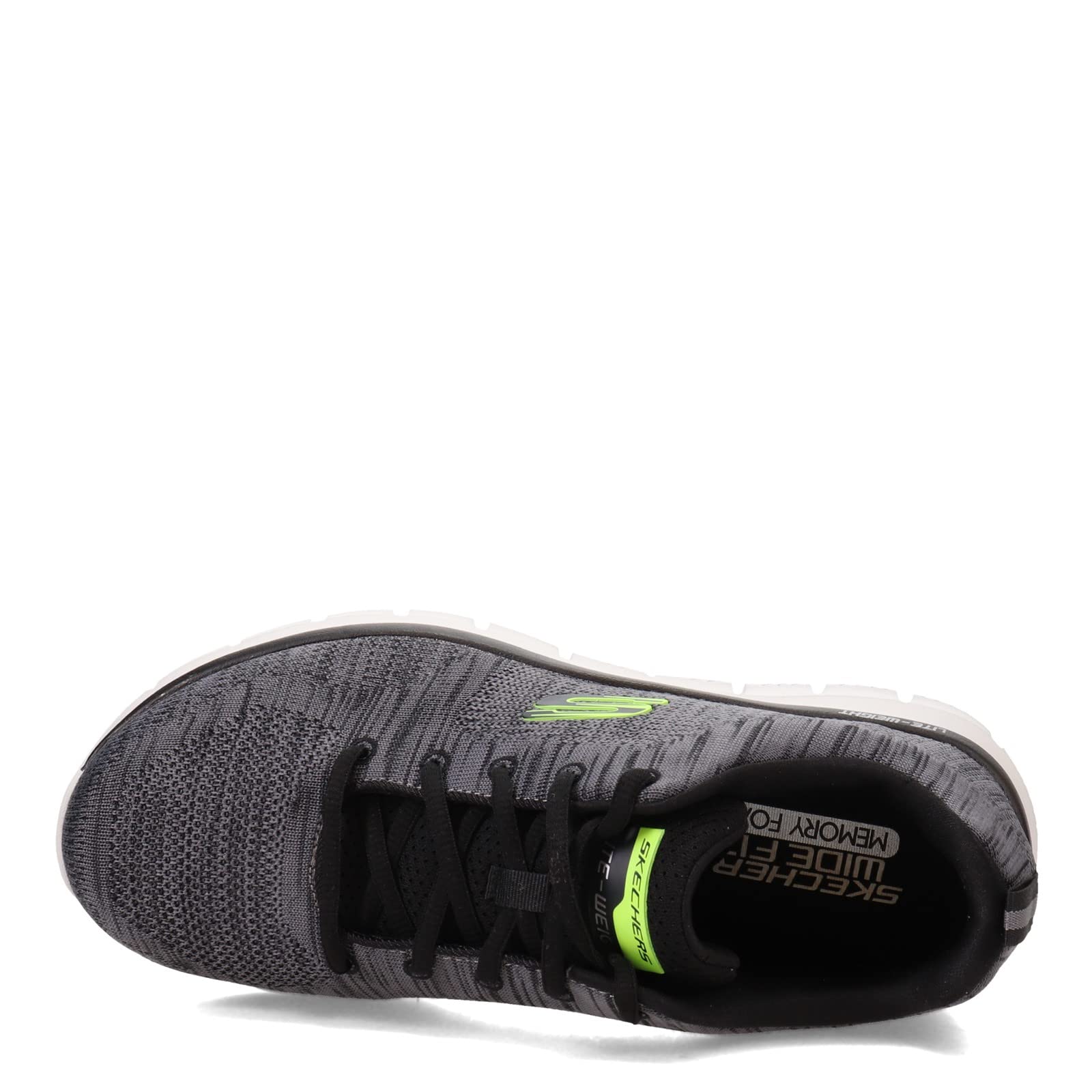 Skechers Men's Track Front Runner Lace-up Sneaker Oxford, Charcoal/Black, 12