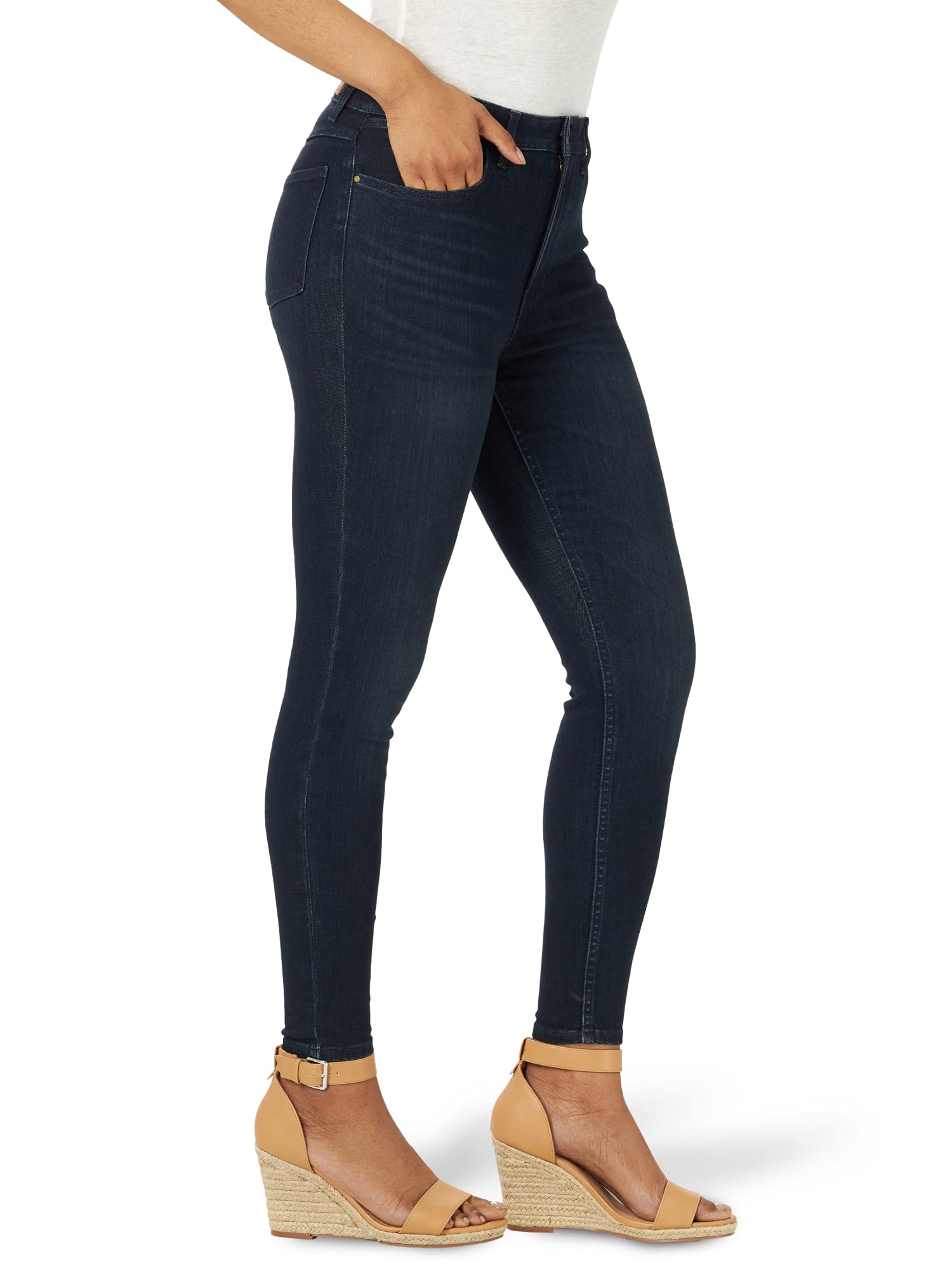 Wrangler Women's High Rise Unforgettable Skinny Jean, Coldspring, 14
