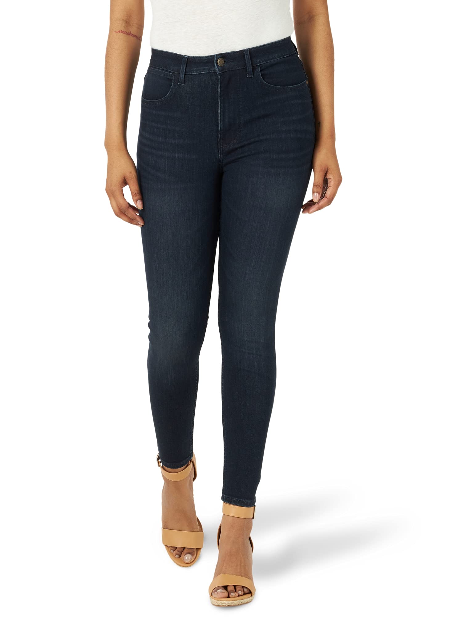 Wrangler Women's High Rise Unforgettable Skinny Jean, Coldspring, 14