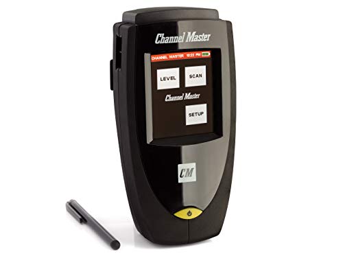 Channel Master TV Antenna Signal Strength Meter – Digital Handheld Signal Finder with Carrying Bag and Stylus for Precise OTA Antenna Alignment and Installation (Displays Signal Level & SNR)