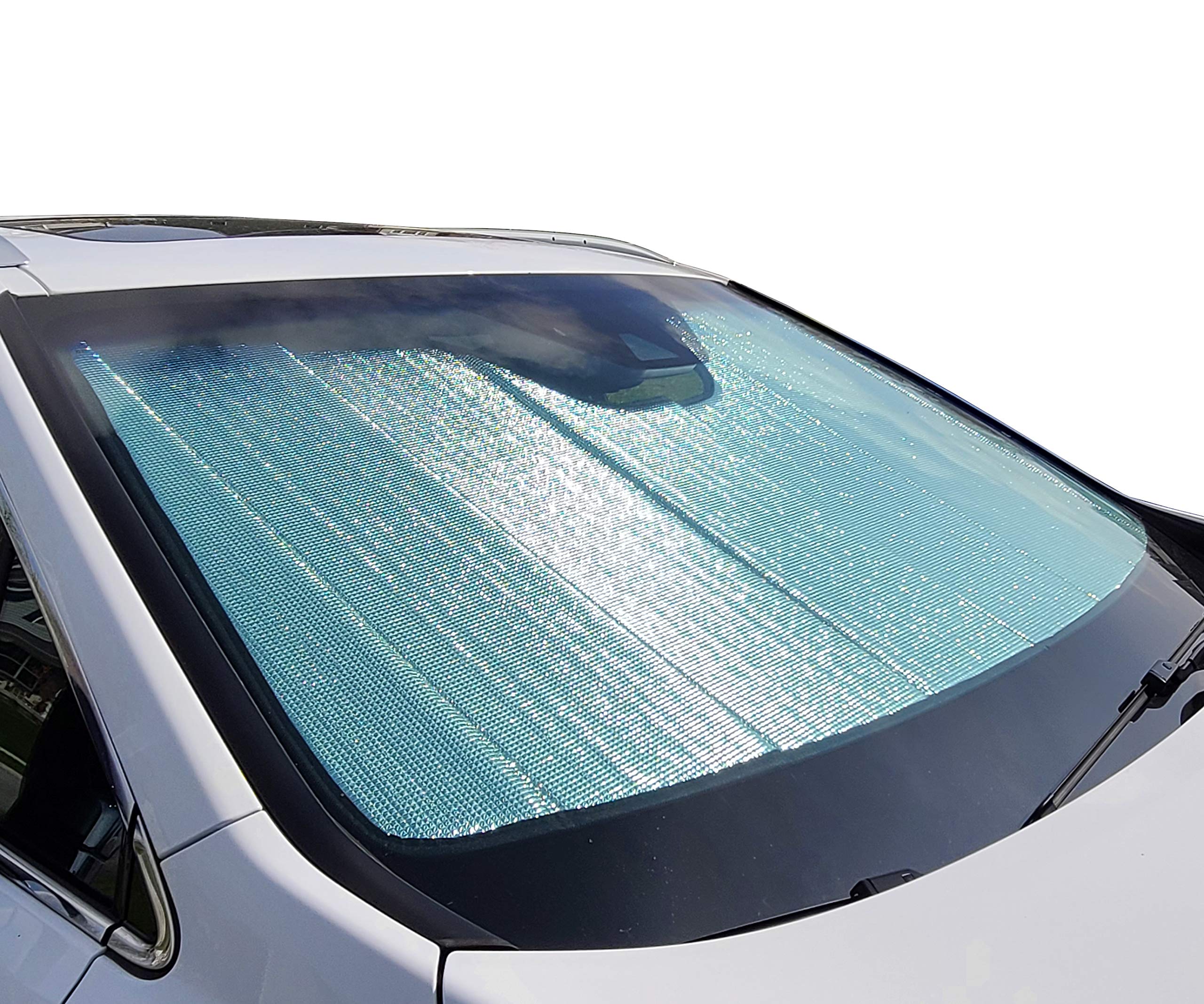 Autotech Park Foldable Sunshade Compatible with 2019-2025 Volvo S60 Sedan, Custom-fit Windshield Sun Shade
