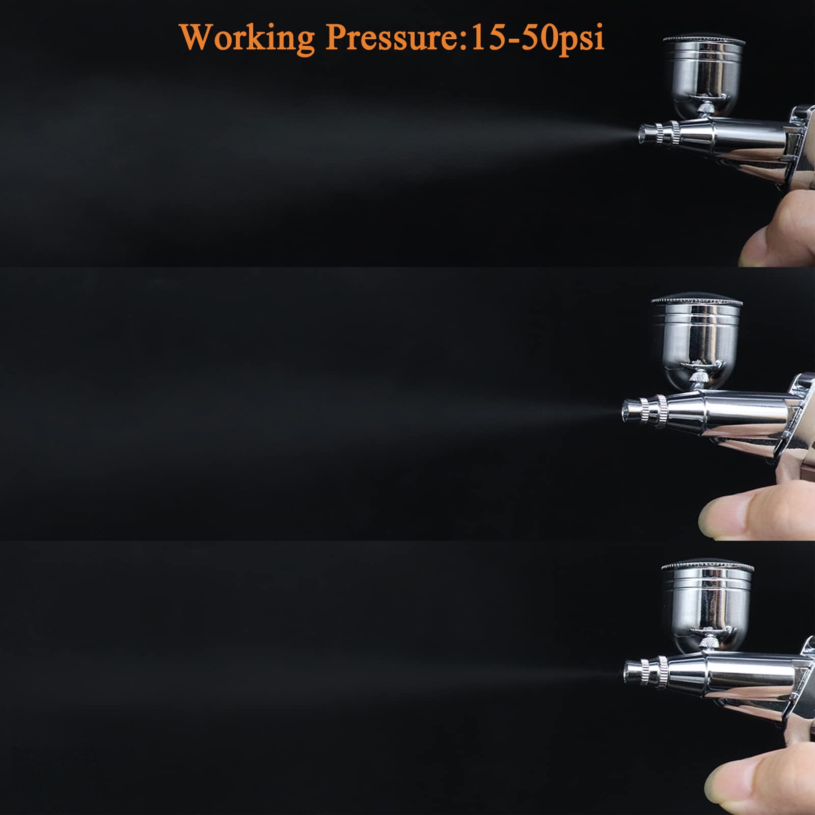 Uovviney Trigger Airbrush Gun with 0.5mm Needle Airbrush Spray Gun for Art Model Hobby Painting