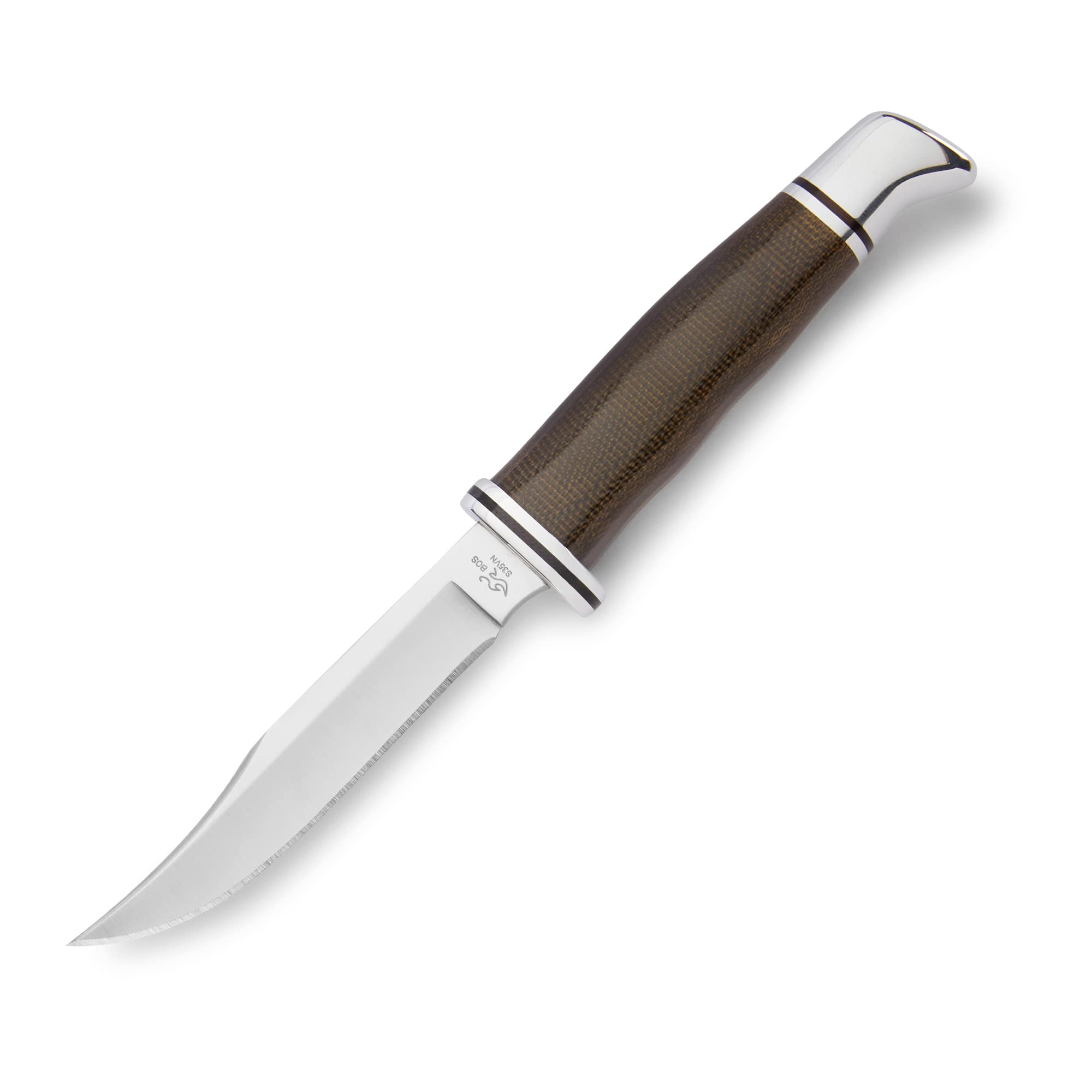 Buck Knives 102 Woodsman Pro Fixed Blade Hunting Knife, 4" S35VN Stainless Steel Blade, Micarta Handle