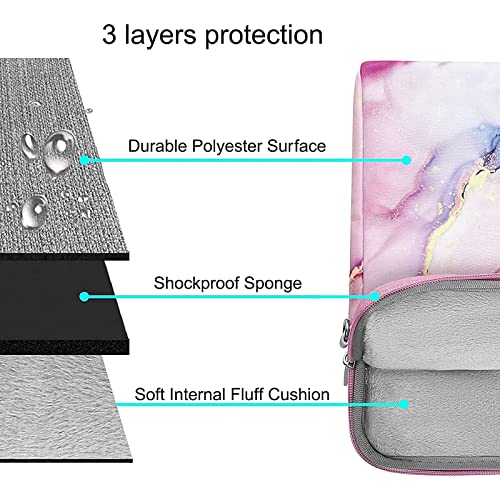 MOSISO Laptop Shoulder Bag Compatible with MacBook Air/Pro, 13-13.3 inch Notebook, Polyester Briefcase with Belt, Pink, 13.3 inch, Unisex-Adults, Crossbody, Business