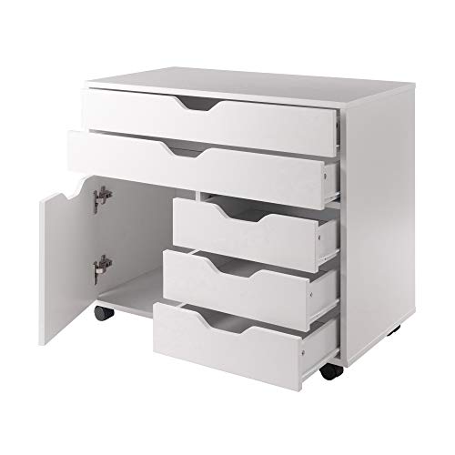 Ergode Wood Halifax 3-Section Mobile Storage Cabinet - Versatile & Compact
