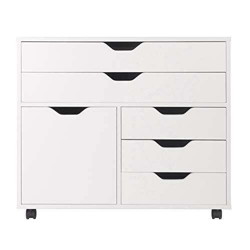 Ergode Wood Halifax 3-Section Mobile Storage Cabinet - Versatile & Compact