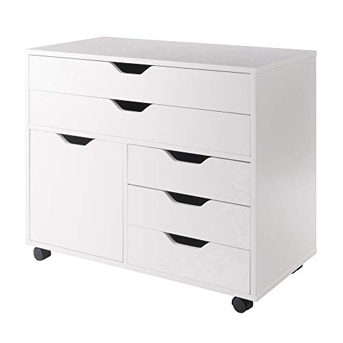 Ergode Wood Halifax 3-Section Mobile Storage Cabinet - Versatile & Compact