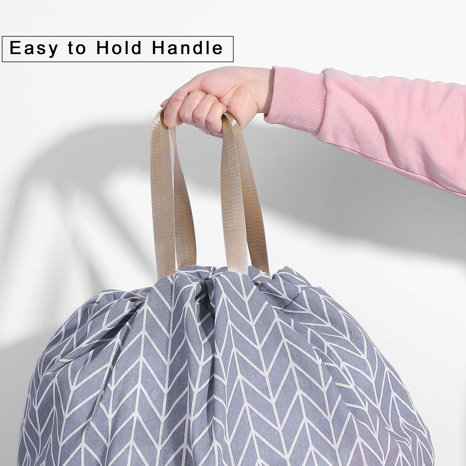 Extra Large Laundry Bag with Drawstring and Handle, Heavy Duty Travel Dirty Clothes Bag for Laundromat and Household, Durable Rip-Stop Laundry Hamper Liner, 22 Patterns(28 x 40 Inch) by SANFERGE