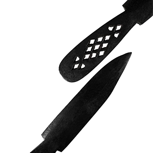 Mythrojan Wooden Knives, Athame Wiccan Wooden Handmade Knife Pagan Witch Wizard Wicca – Black