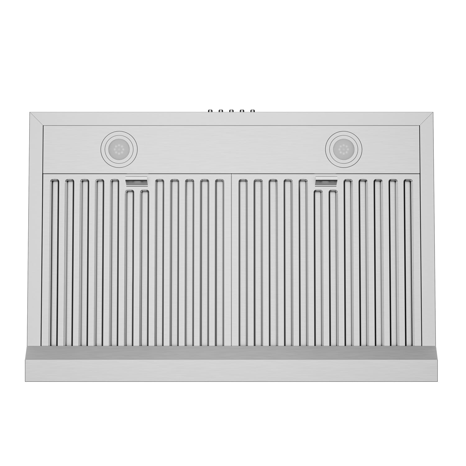 Empava Under Cabinet Ducted Range Hood 30 Inch Kitchen Exhaust Stove Vent with Push Button Control, Dual Sealed Aluminum Motor, Permanent Filters LED Lights in Stainless Steel EMPV-30RH08
