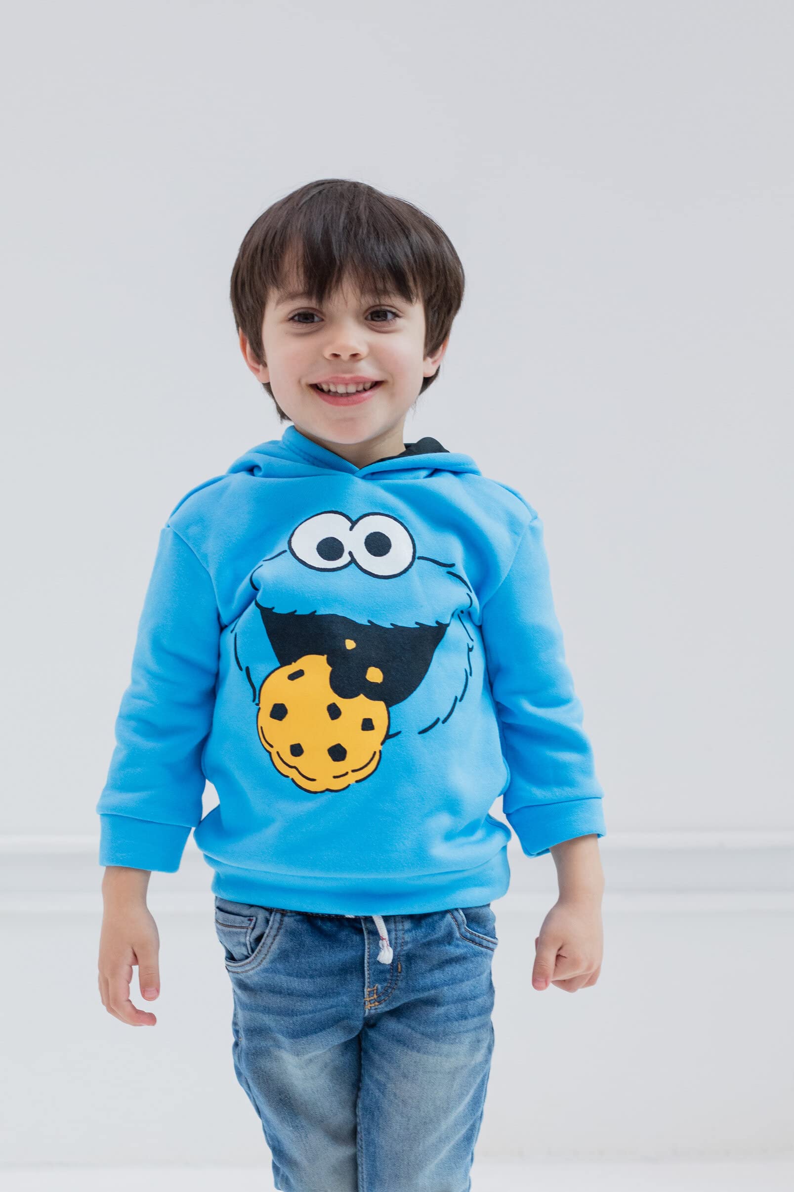 Sesame Street Cookie Monster Toddler Boys Fleece Pullover Hoodie 5T