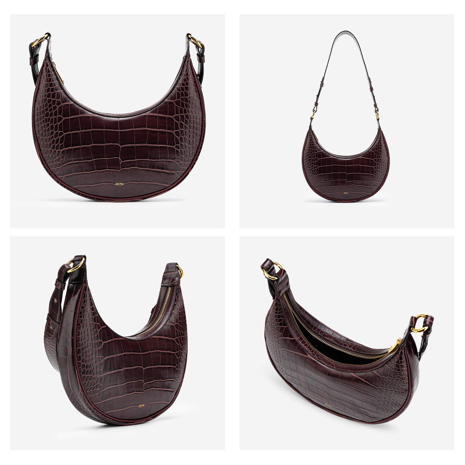 JW PEI Women's Carly Saddle Bag - Brown - Medium