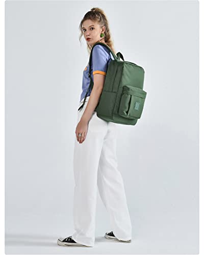 HotStyle 599s Simple Backpack, Classic Bookbag with Multi Pockets, Durable for School & Travel, Hunter Green