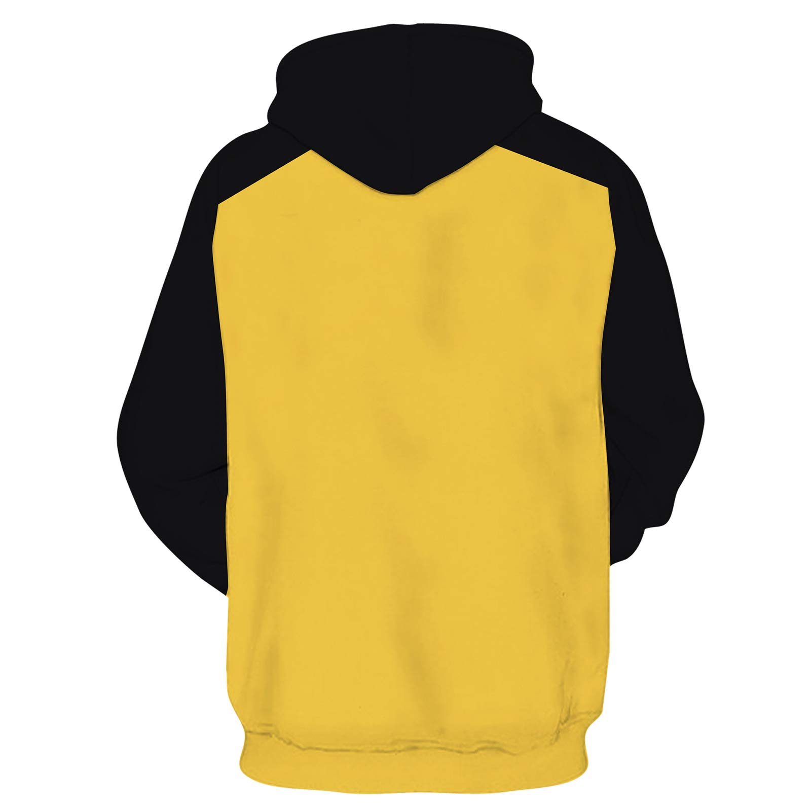 DAVIKO Men's Hoodie Long Sleeve Hooded Sweatshirt for Men Pullover Halloween Costumes Unisex Gold