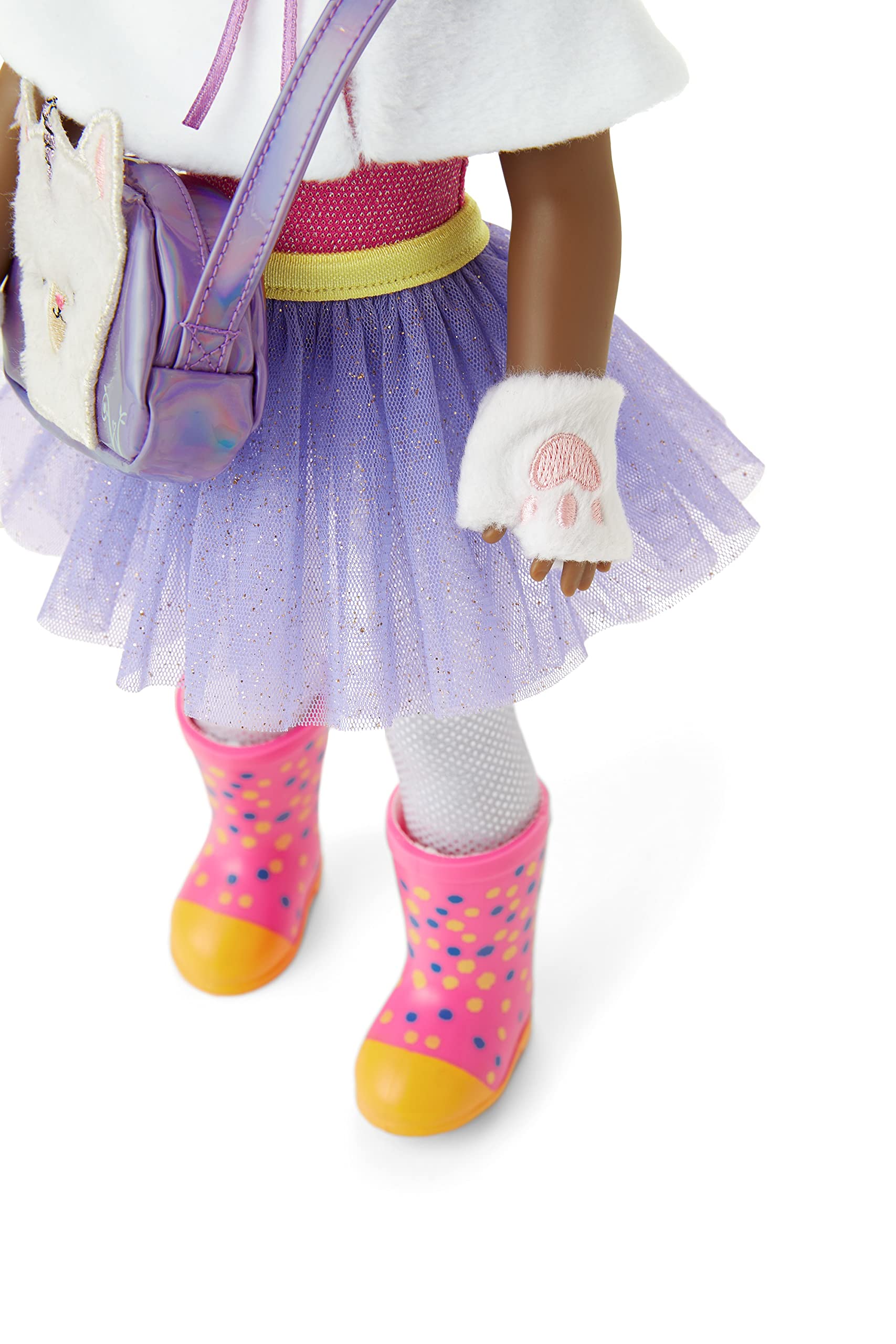 American Girl WellieWishers 14.5-inch Doll Accessories Magical Llamacorn with Shawl, Gloves, and Purse, For Ages 4+