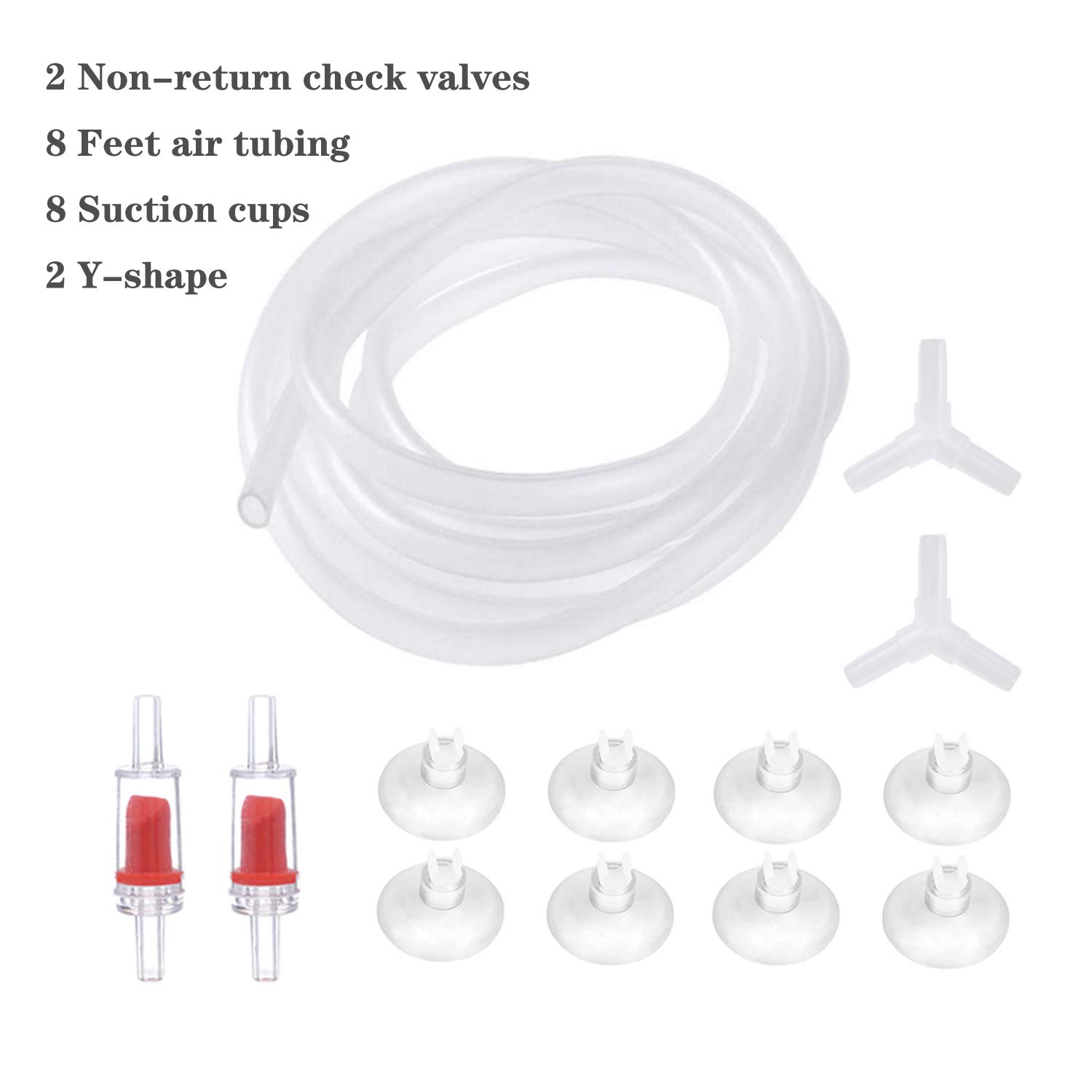 ALEGI Aquarium Sponge Filter for 20 Gallon Fish Tank, Betta, Nano, Shrimp, Fry, Biochemical Filter with Airline Tubing, Check Valves, Suction Cups