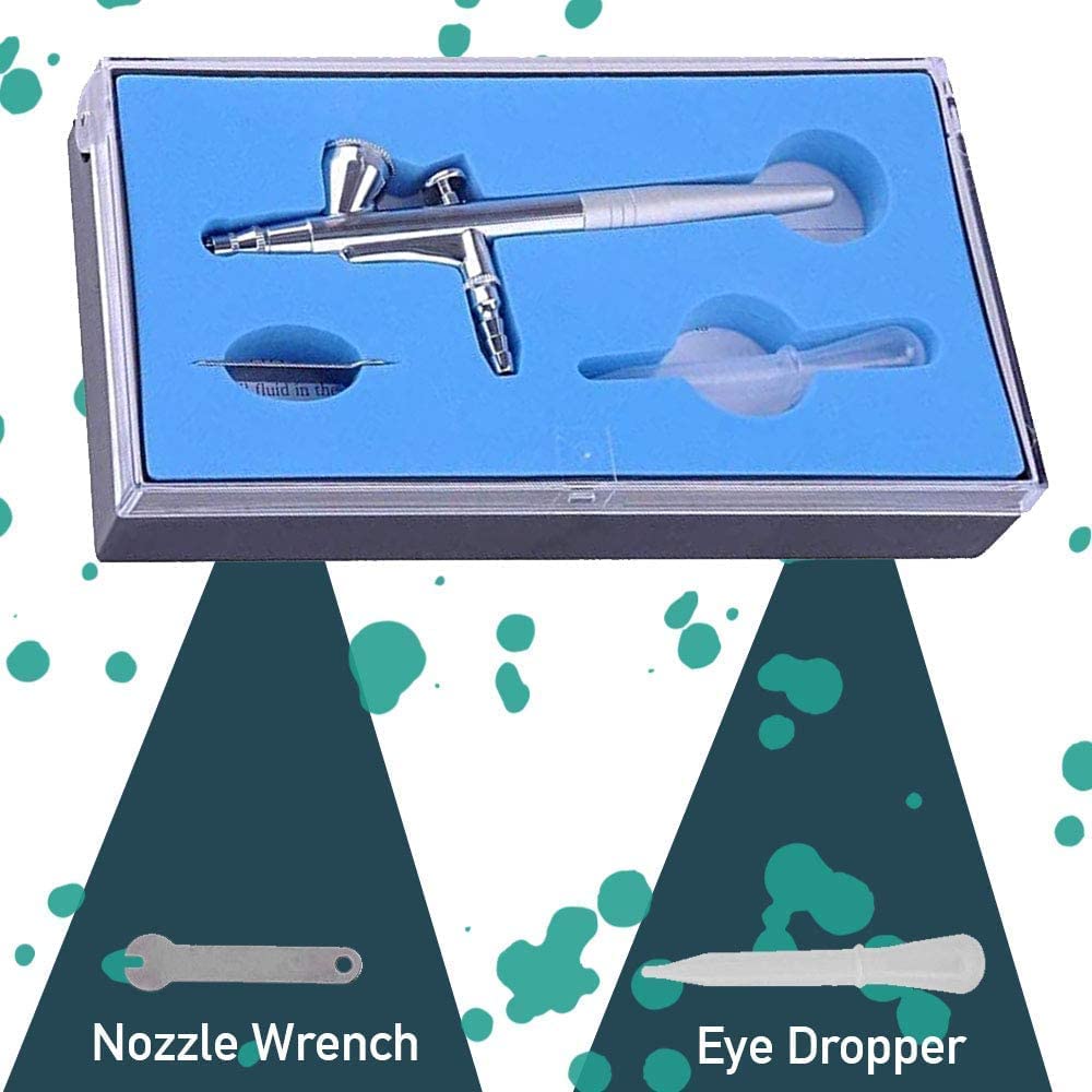 Portable Airbrush Gun Gravity Feed Nails Air Brush Medium Pen Gun Paint Oxygen Spray Misting Tool Silk Portable Airbrush Makeup Kit