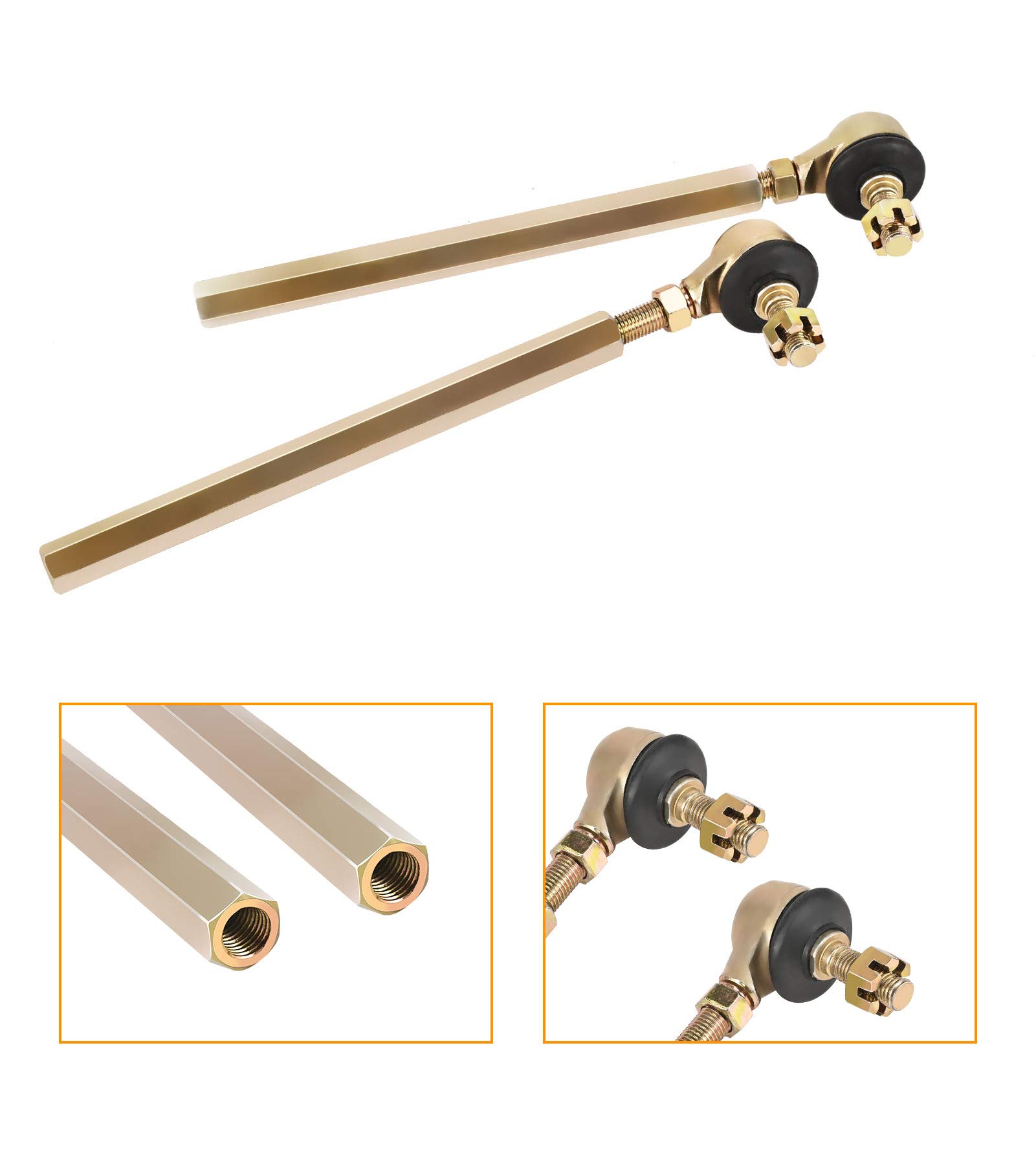 Trkimal Steering Wheel assembly Tie Rod Rack Adjustable Shaft Kits Fit for Go Kart ATV UTV 110cc 125cc 140cc 150cc