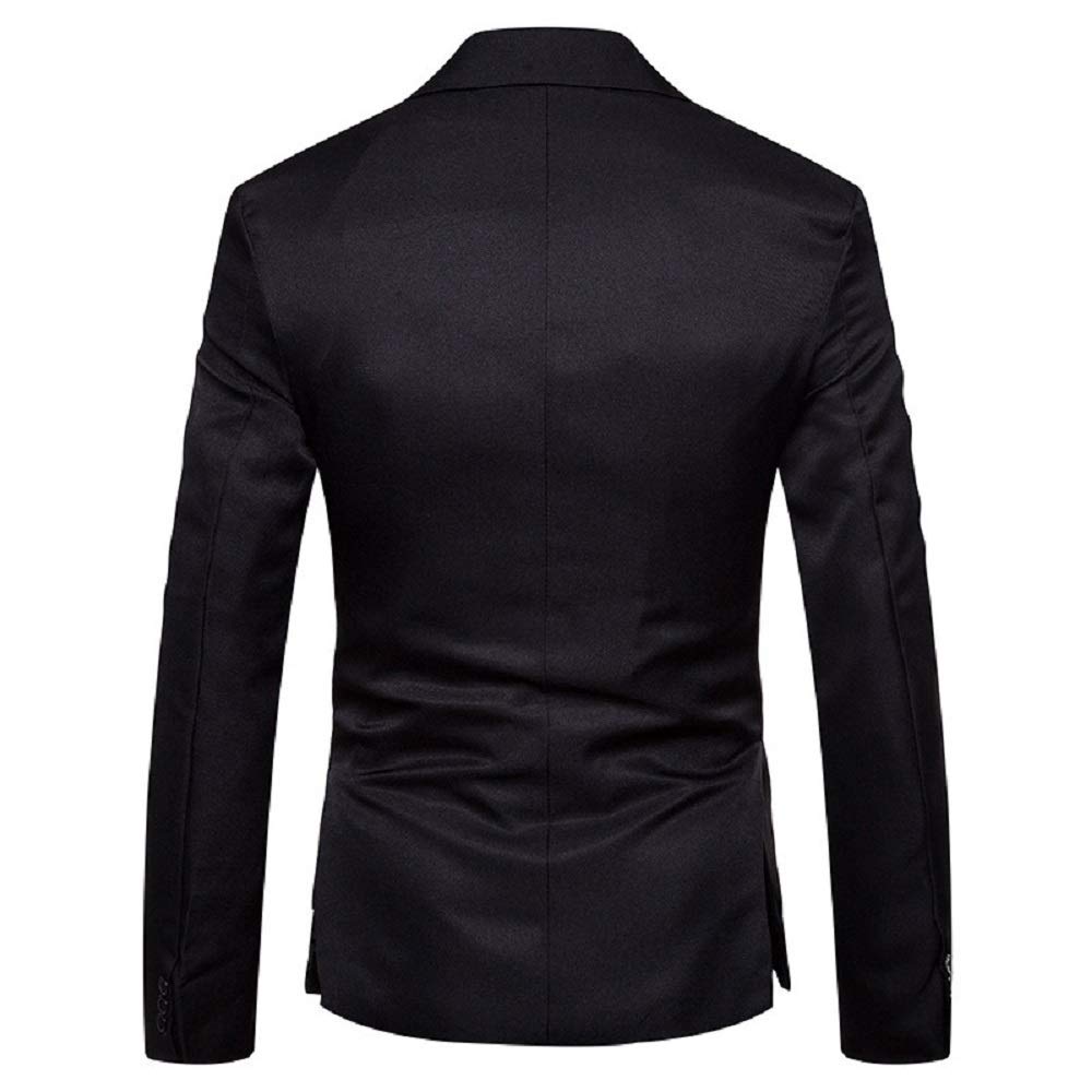 Men's Blazer Lightweight Casual Solid One Button Slim Fit Sport Coat X-Large