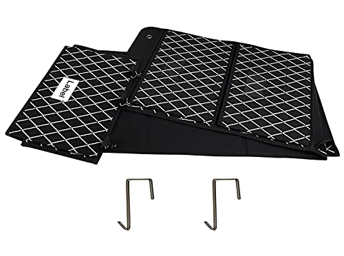 VERONLY Over the Door File Organizer, Wall Hanging File Folders with 5 Large Pocket for Mails, Magazines, Back to School Supplies,Office Chart Storage, Paper Organization (Black)