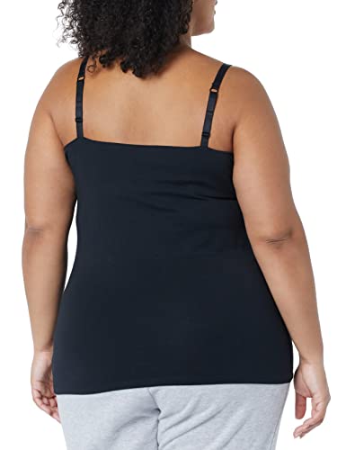 Amazon Essentials Women's Maternity Nursing Friendly Camisole, Pack of 2, Black/White, Large