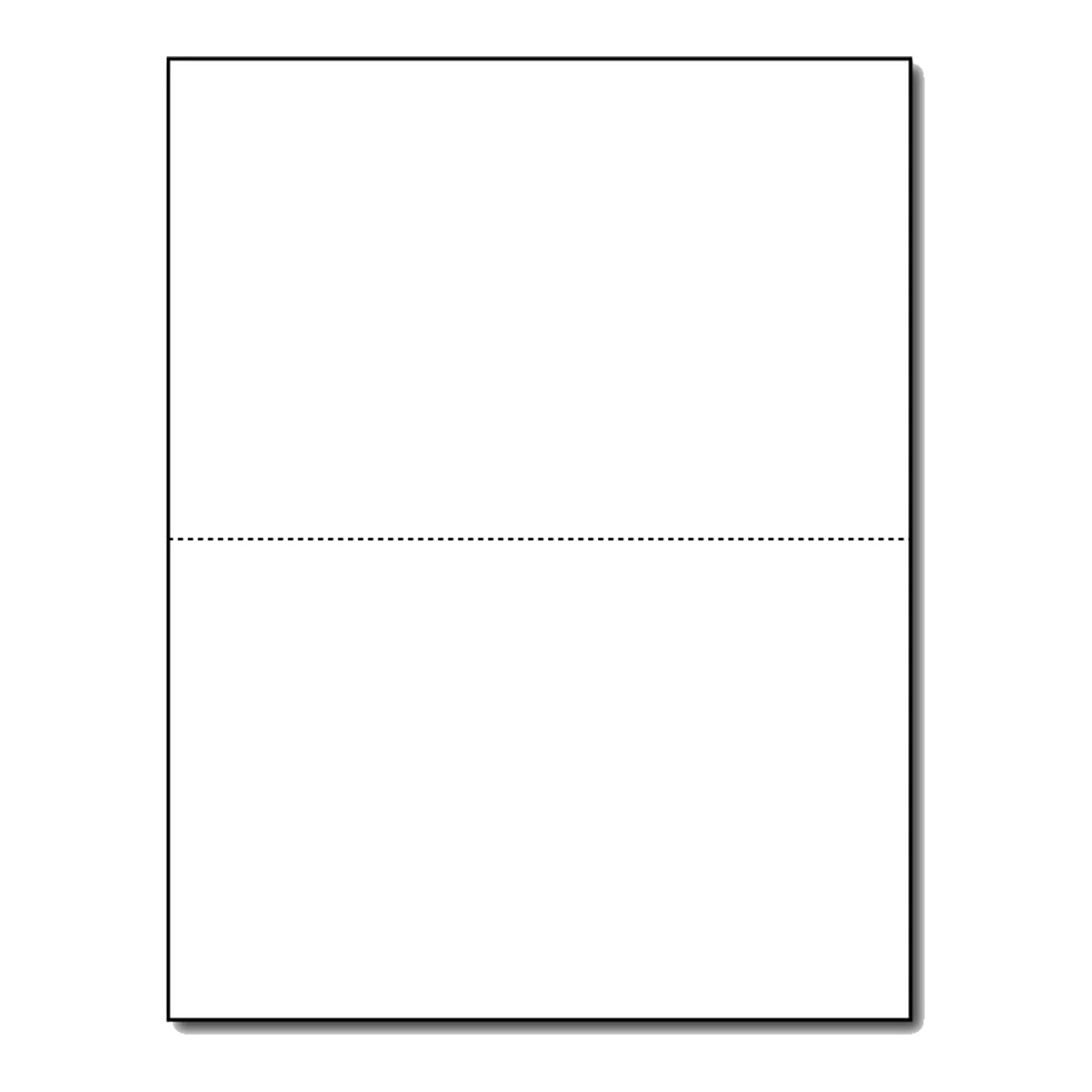 Heavyweight White Jumbo Postcards - 20 Sheets / 40 Postcards - Inkjet/Laser Compatible - Sturdy 80lb Cover - 2 per page Breaks to 5 1/2" x 8 1/2"