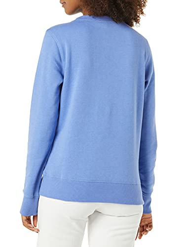 Amazon Essentials Women's Fleece Crewneck Sweatshirt (Available in Plus Size), Blue, Medium