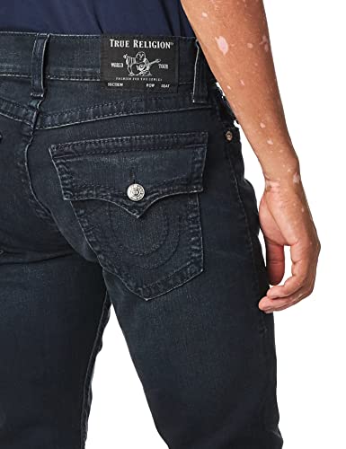 True Religion mens Geno Big T Low Rise Slim Fit With Back Flap Pockets Jeans, Last Call, 32W x 34L US