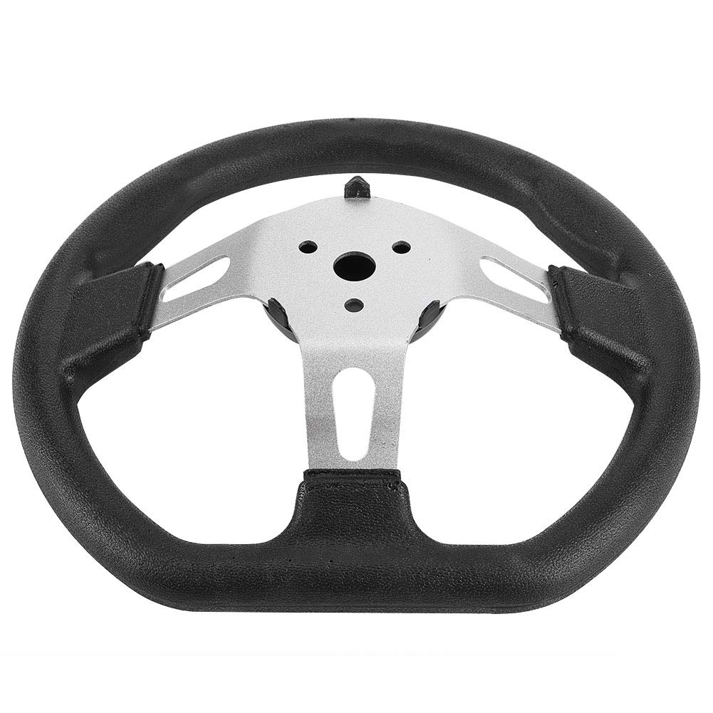 Acouto 270mm -Kart Steering Wheel with, Steering Wheel for -Kart Racing Cart Accessory